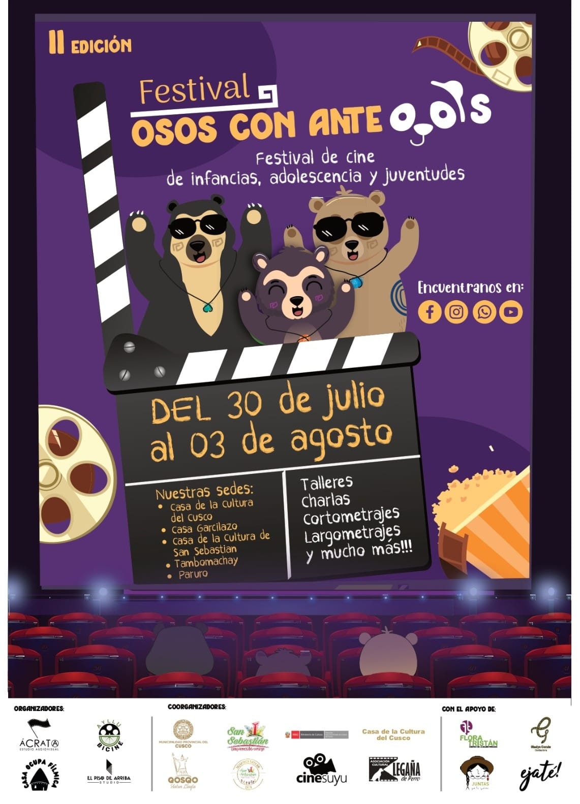 Municipalidad distrital de San Sebastian » Blog Archive » UNETE AL FESTIVAL DE CINE OSOS CON ...